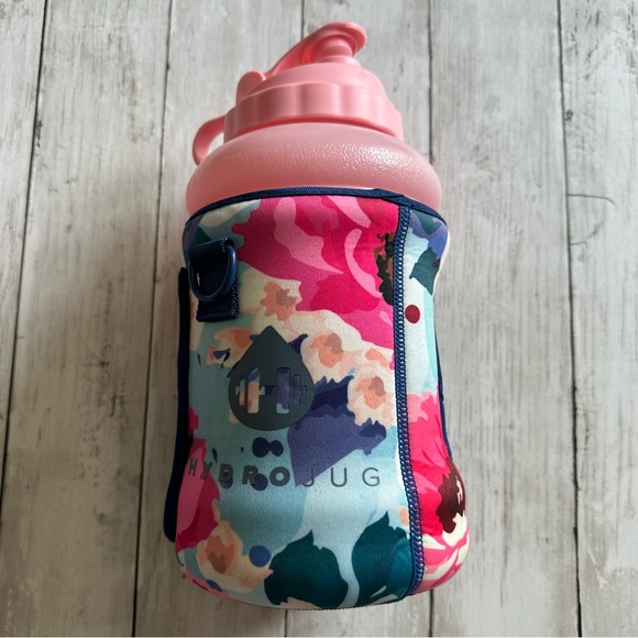 HydroJug | Dining | Preowned Hydro Jug Pink With Floral Sleeve Flowers ...